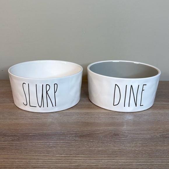 Rae Dunn | Dog | Rae Dunn Artisan Collection Pet Bowls Slurp And Dine ...